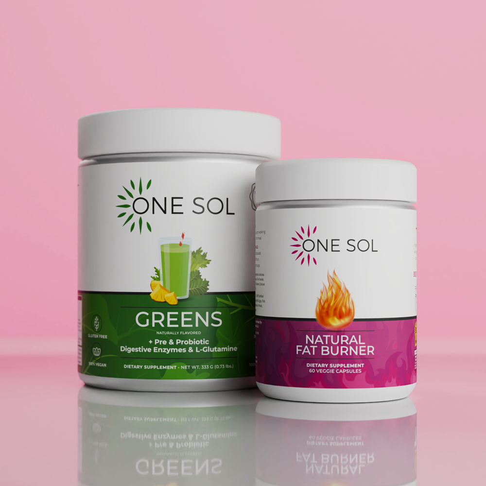 Burn & Greens Bundle – ONE SOL™ | Natural Plant Based Supplements