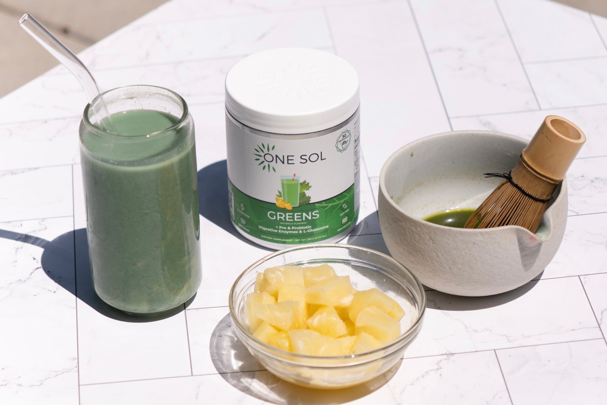 Revitalize Your Day with a Pineapple Matcha Superfood Refresher – ONE ...
