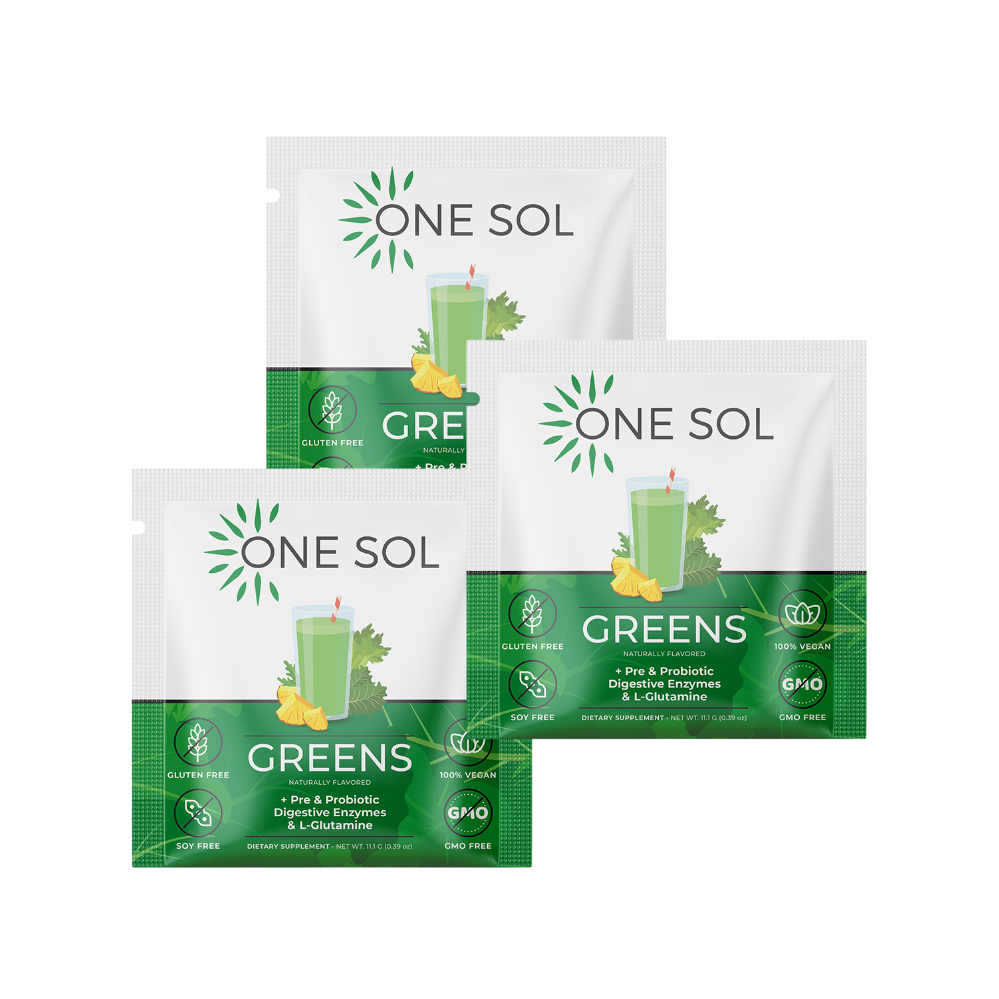 One Sol Greens Sample Kit – ONE SOL™ | Natural Plant Based Supplements