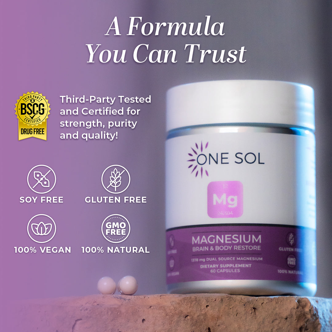 Magnesium – ONE SOL™ | Natural Plant Based Supplements