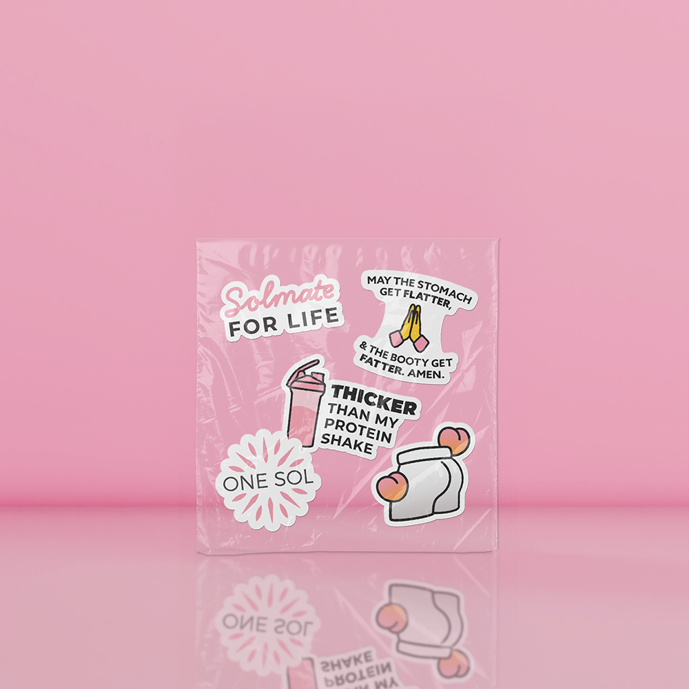 One Sol Original Sticker Pack – ONE SOL™ | Natural Plant Based Supplements